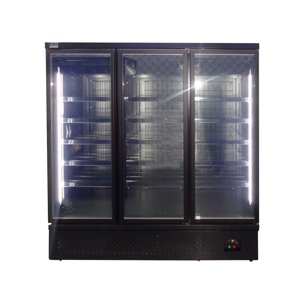 Supermarket Three Glass Doors Upright Display Fridge - 1539 Litre – AG ...